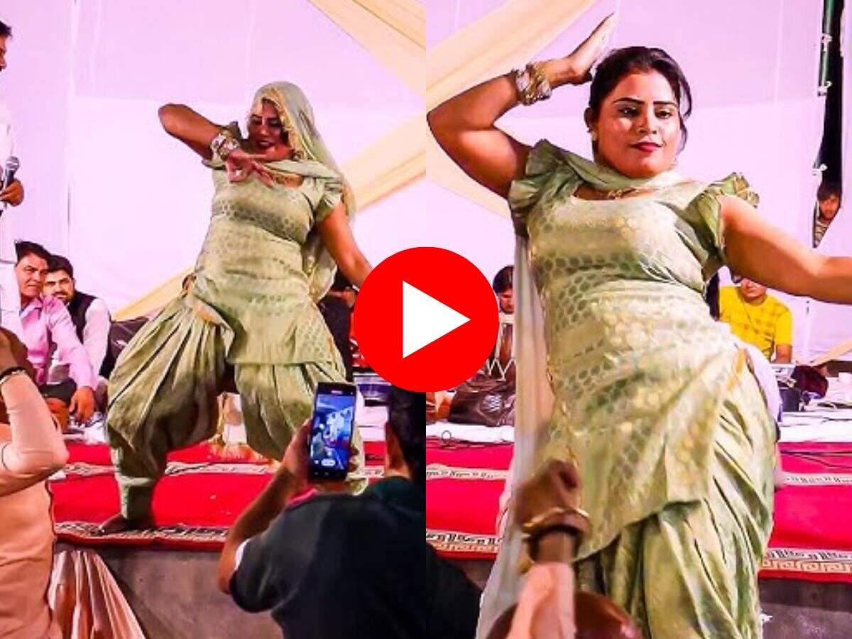 Doli Sharma Dance: घूंघट की आड़ में डॉली शर्मा ने घूमाया हैवी फिगर ...